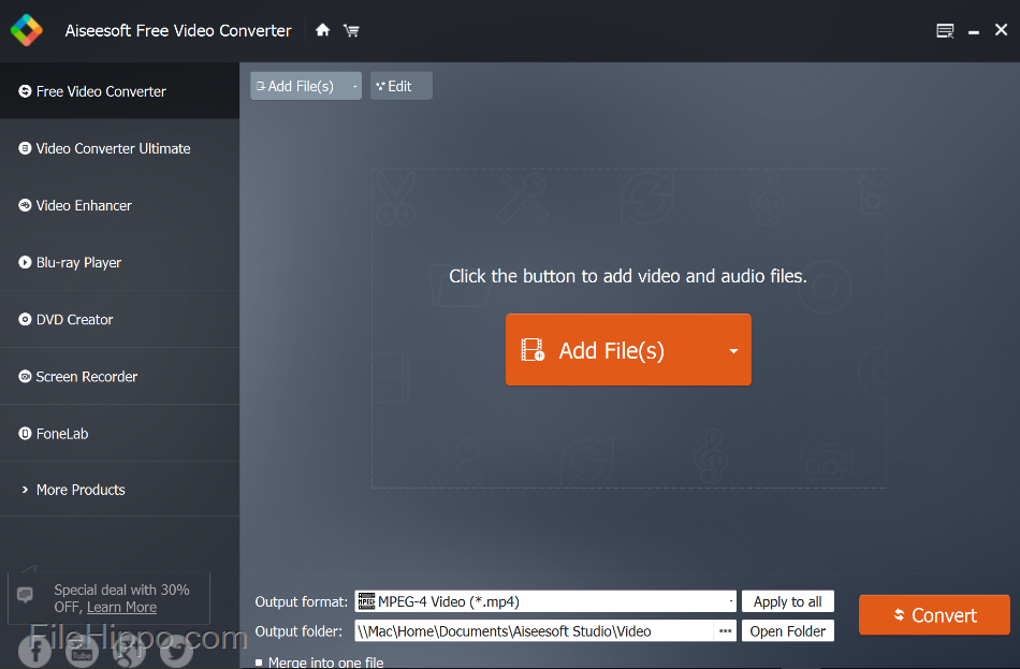 Pobierz Aiseesoft Free Video Converter 2 0 18 Dla Windows Filehippo