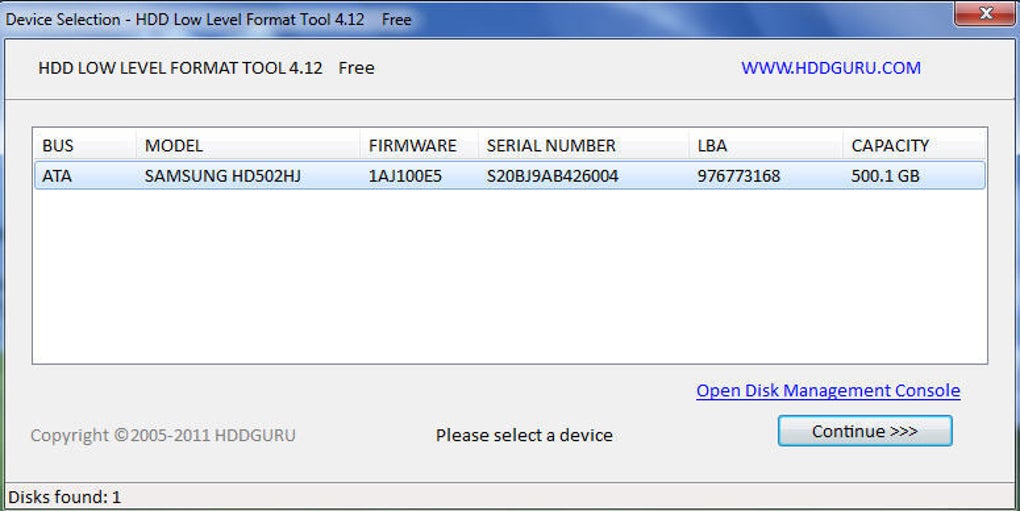 Download Disk Storage Low Level Format 7.0 for Windows - Filehippo.com