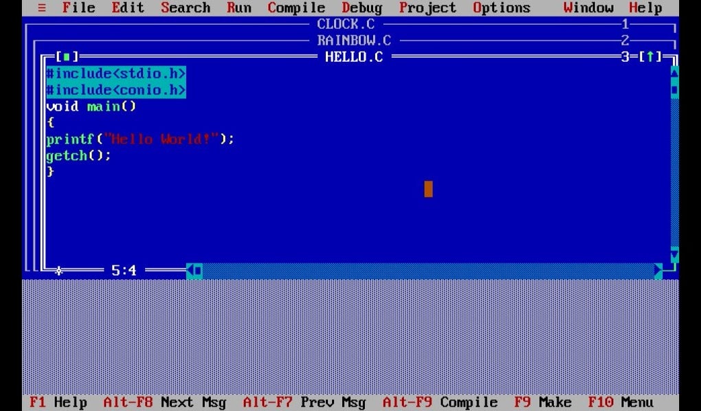 Scarica Turbo C++ 3.7.8.9 per Windows - Filehippo.com
